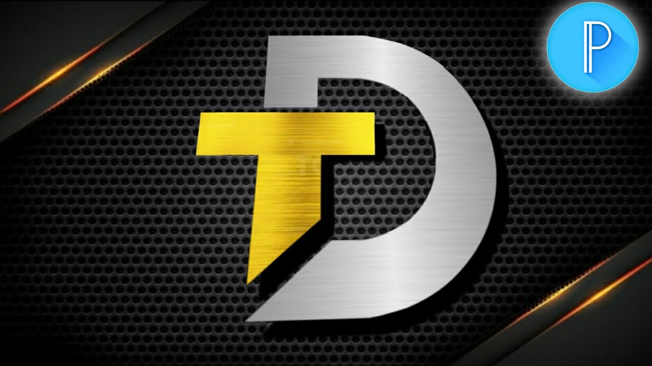 How to edit TD Or DT text logo in pixellab app tutorial।।पिक्सललैब एप ...