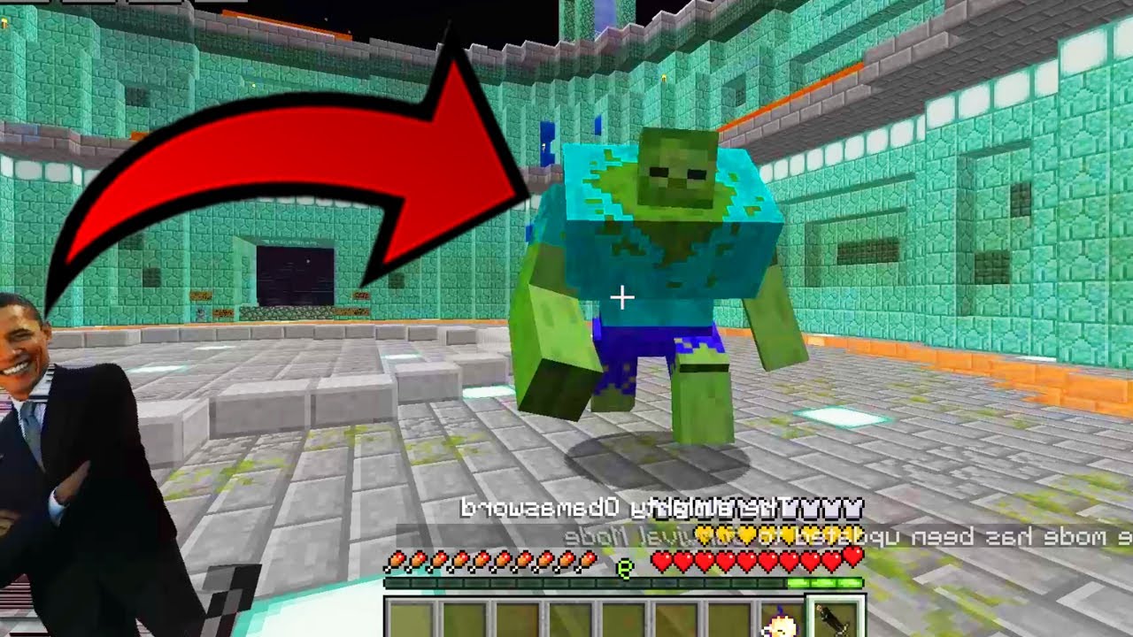 OBAMA VS MUTANT ZOMBIE IN MINECRAFT | MINECRAFT - YouTube