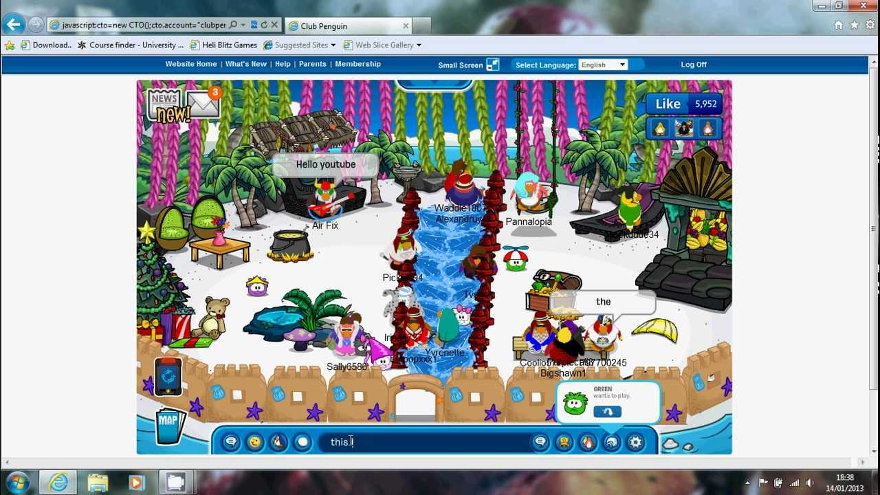 Water Slide Igloo On Club Penguin - YouTube