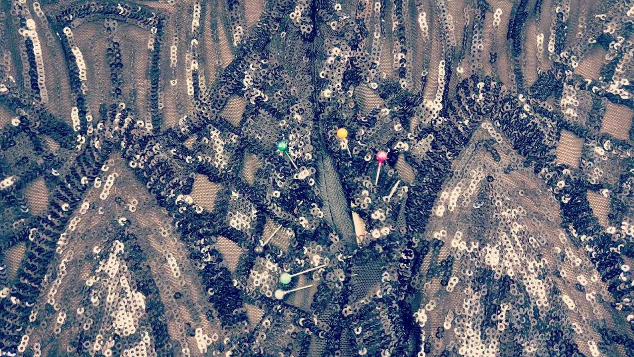 How to lock undone zip stitching on lined sequin dress? - YouTube