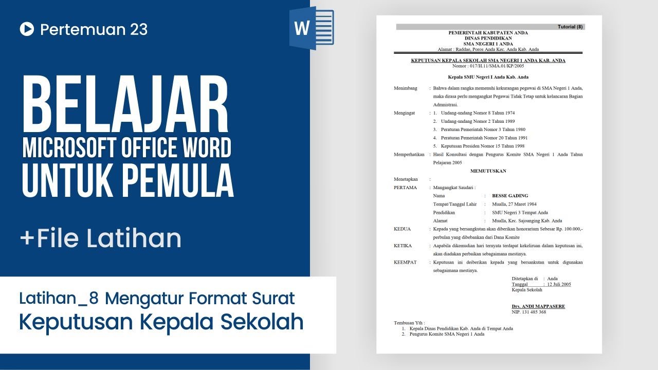 Belajar Microsoft Word dari Nol Episode 23 | Tutorial Word Pemula - YouTube