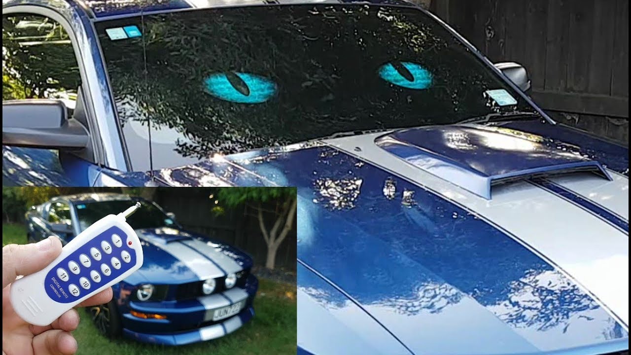 Remote Controlled Sun Shade Moving Eyes - YouTube