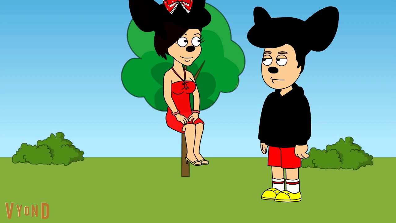 Mickey reaches for Minnie's Feet on a Tree - YouTube