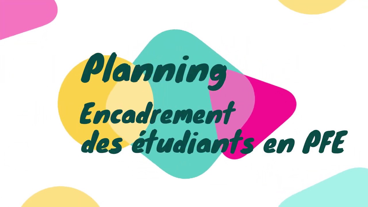 Planning d'encadrement des étudiants en PFE N 1 (QHSE-Qualité ...