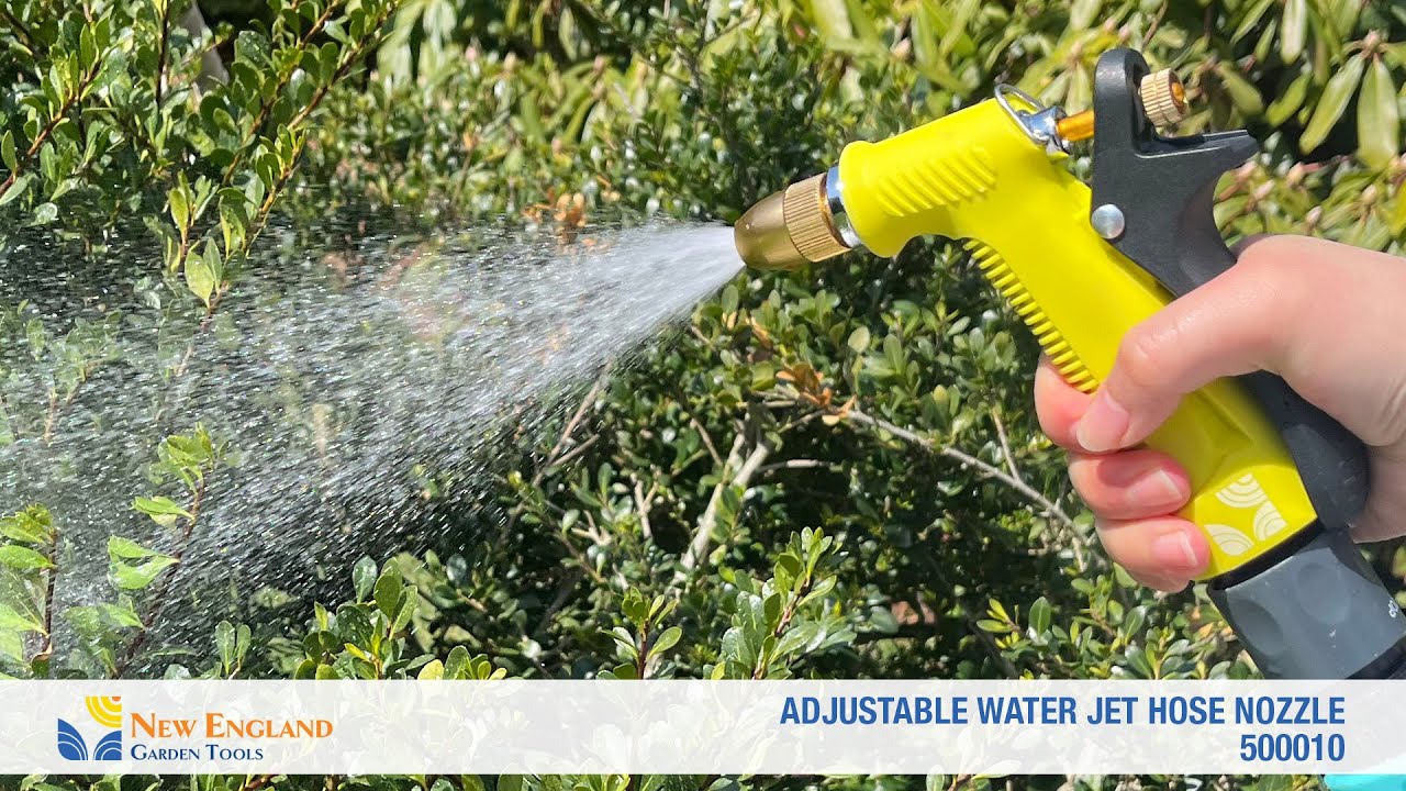 Adjustable Water Jet Hose Nozzle | 500010 - YouTube