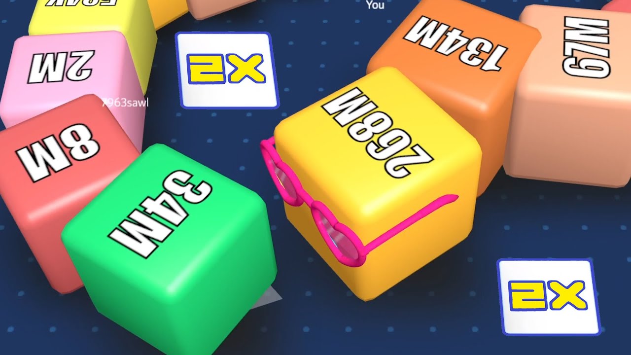 Cubes 2048.io Game 🎲 268000000 🎲 CUBES SNAKE 2048.io Gameplay - YouTube