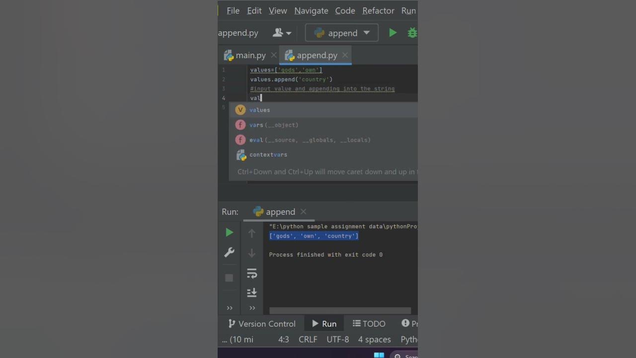 Appending Function In Python Basicpython Simpleproblems Appendingfunctions Pythontutorial