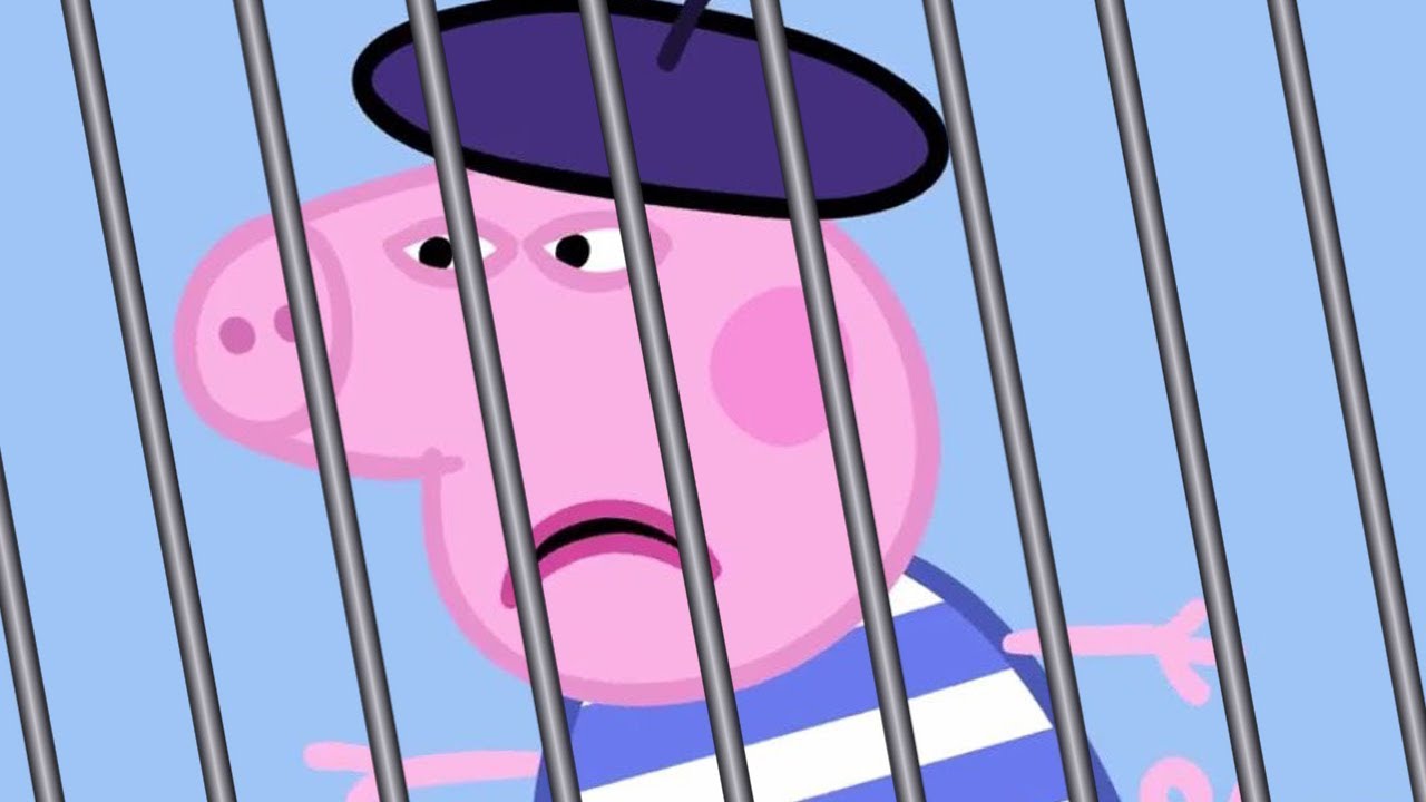 Peppa Pig Crying in Prison - Peppa Pig George Building Sand Castle ...