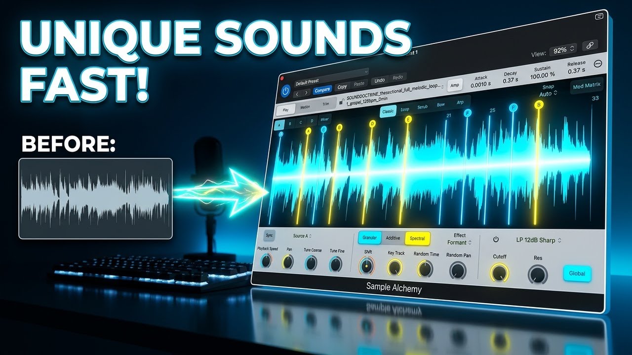 HOW TO CHOP SAMPLES USING SAMPLE ALCHEMY | LOGIC PRO TUTORIAL | BEAT ...