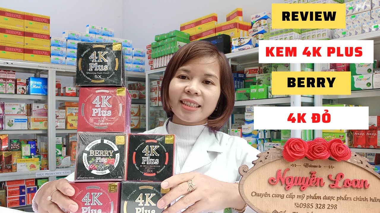 Kem 4K Plus gồm những loại nào ? Tác dụng của từng loại kem 4K - YouTube