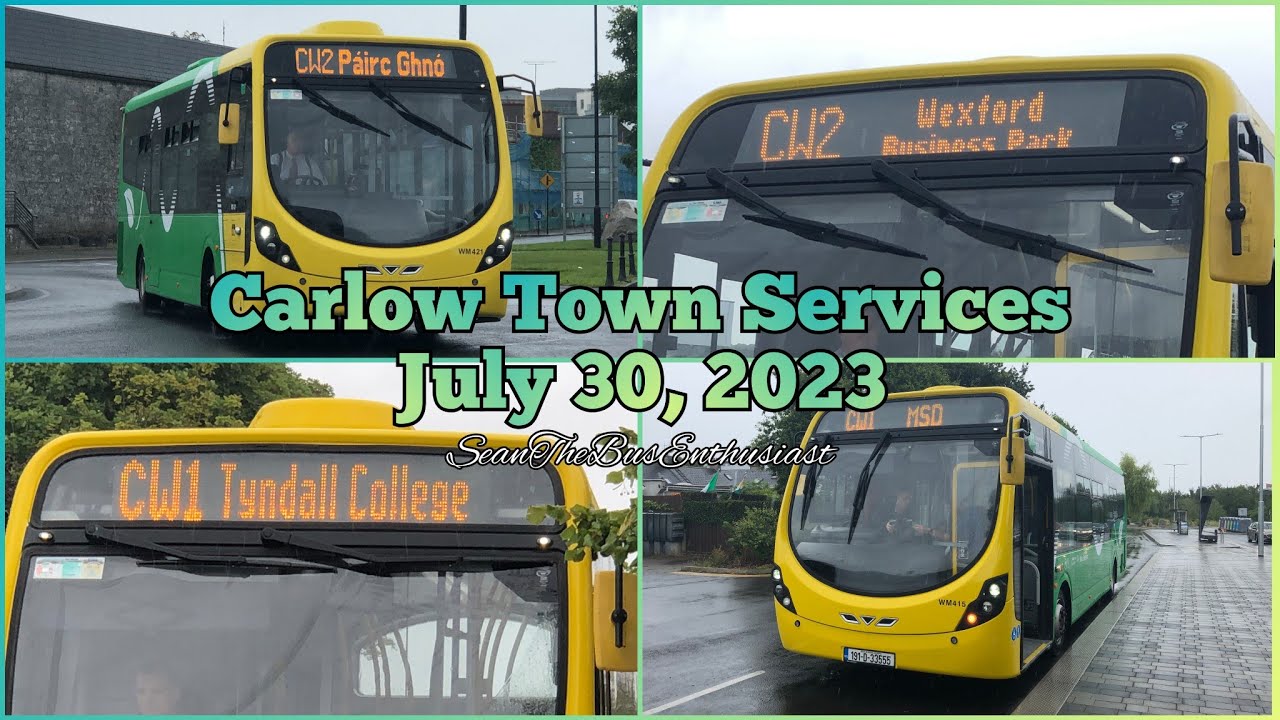 First Day of Bus Éireann Carlow Town Services | CW1 & CW2 | July 30 ...