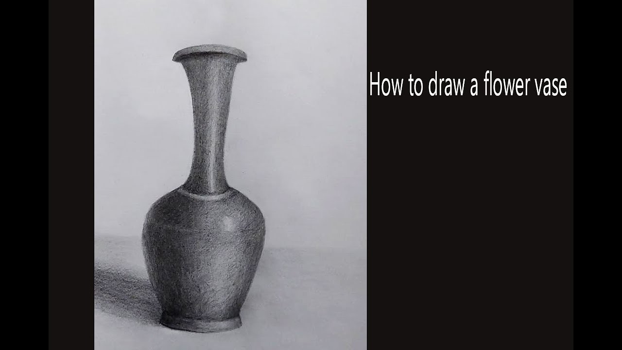 How to draw a Flower vase . - YouTube