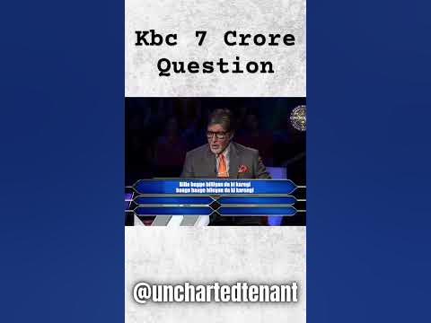 Difficult 7 Crore KBC Question #meme #shorts #kbc #memes ## ...
