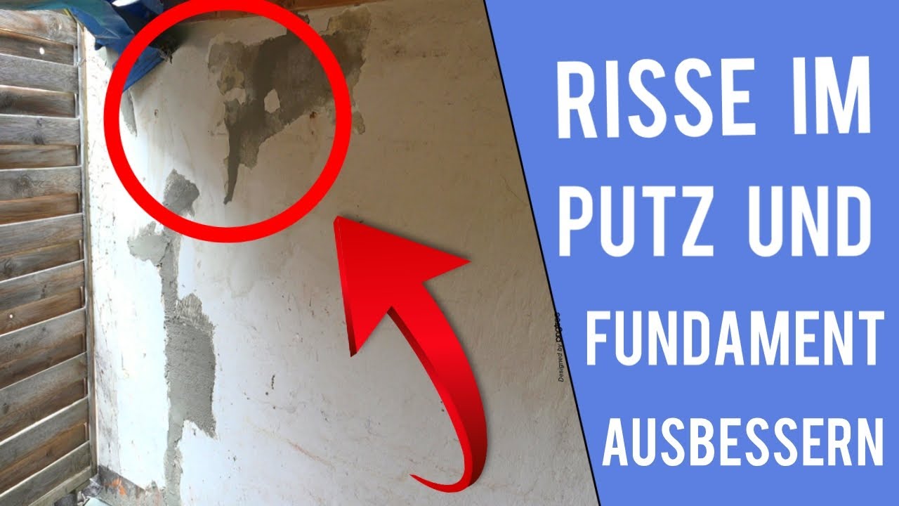 Wie du Risse im Putz und Fundament ausbessern kannst (Schnell!) - YouTube