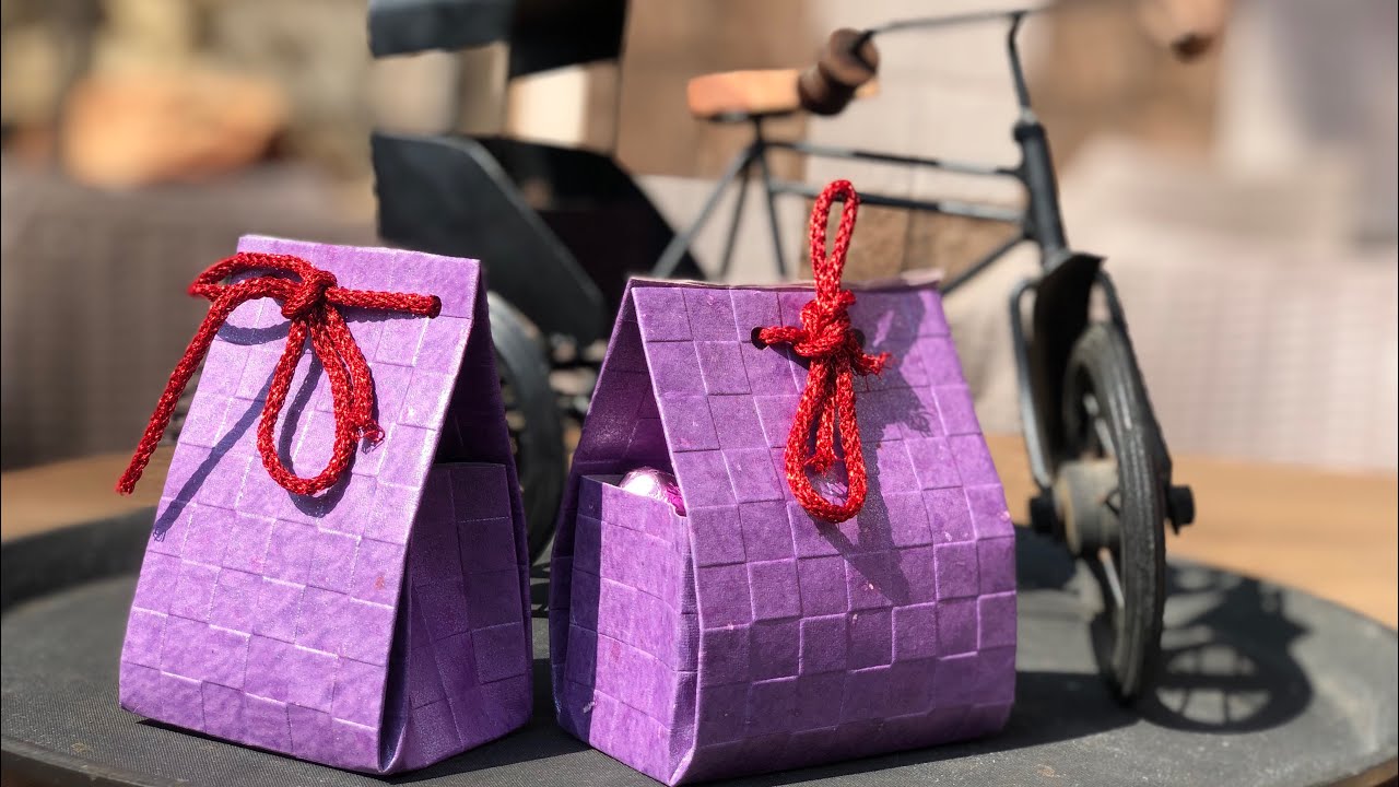 Paper Bag Tutorial | How to make Gift Bag | Chocolate bags - YouTube