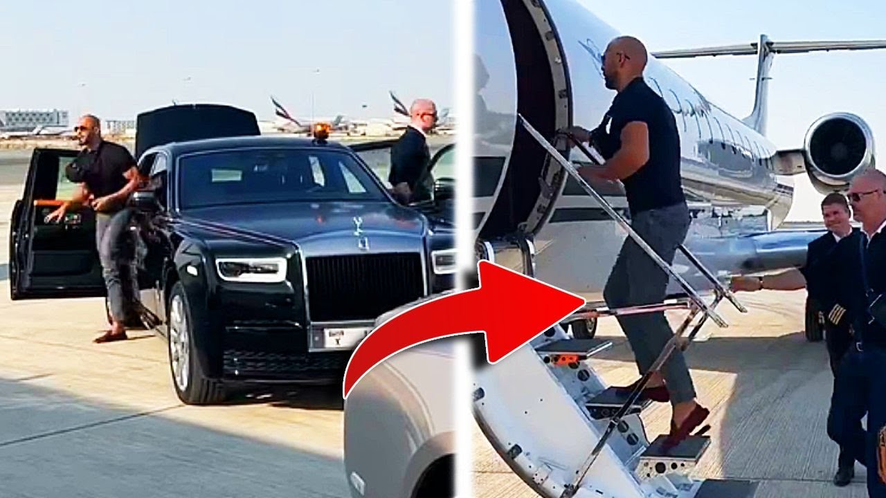 Andrew Tate Pulls Up In Rolls Royce To Fly On Private Jet - YouTube
