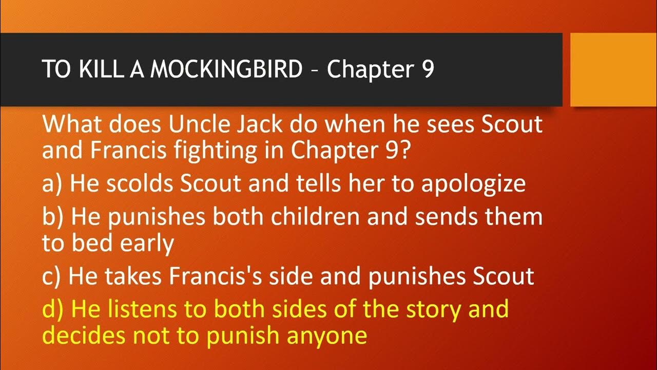 To Kill a Mockingbird - Chapter 9 - YouTube