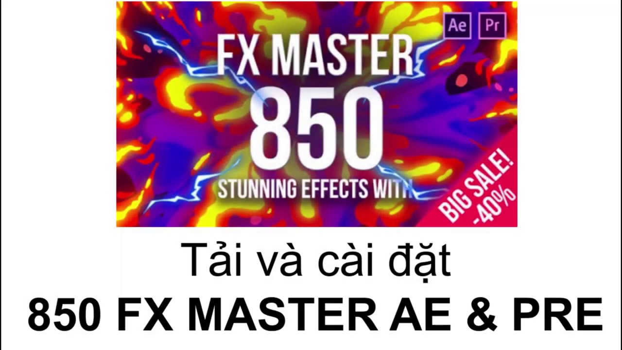 Download & Install - FX Master - Cartoon Action Elements | After Effects & Premiere Pro - YouTube