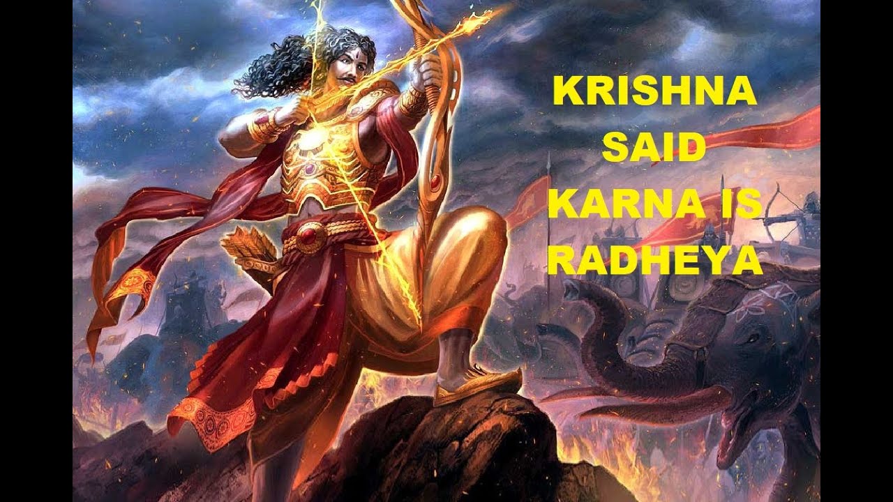 Why did Krishna address Karna as Radheya in Mahabharat - YouTube