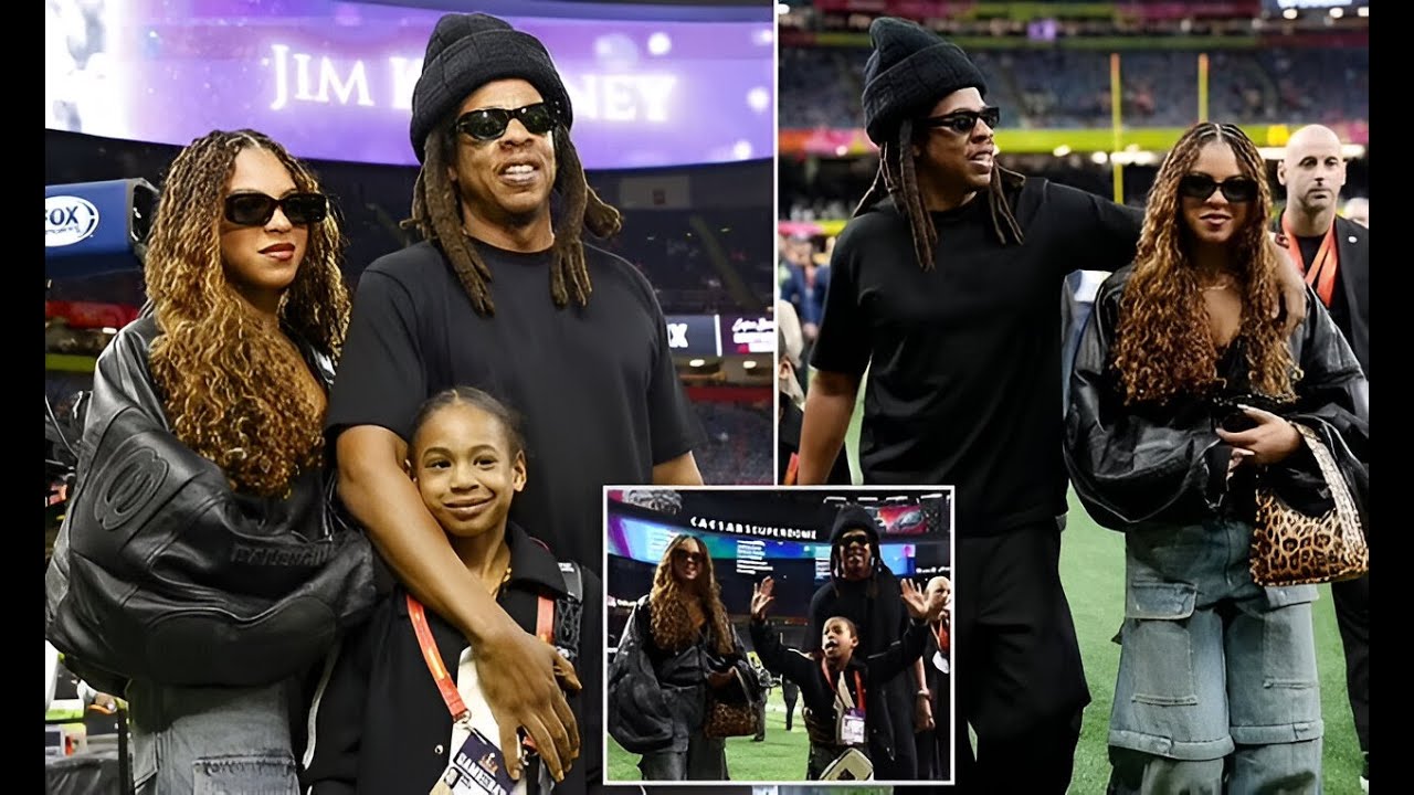 Rumi Carter Joins Jay Z & Blue Ivy for Rare Super Bowl 2025 Appearance ...