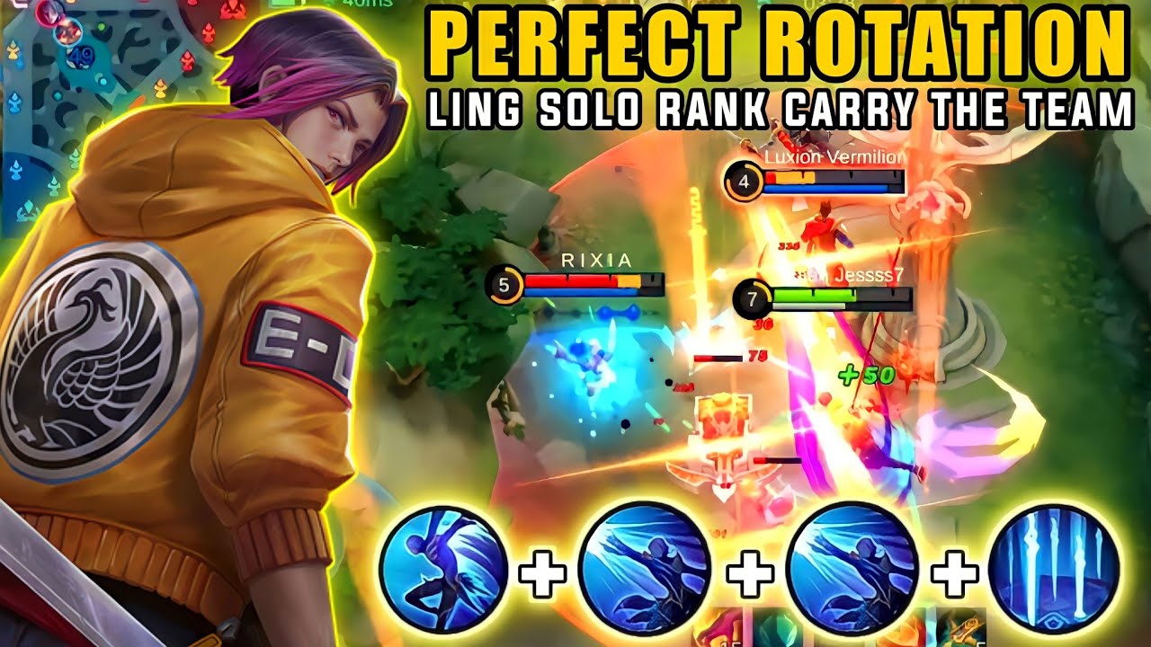 LING PERFECT ROTATION || SOLO RANK CARRY THE TEAM + ON POIN GAMEPLAY ...