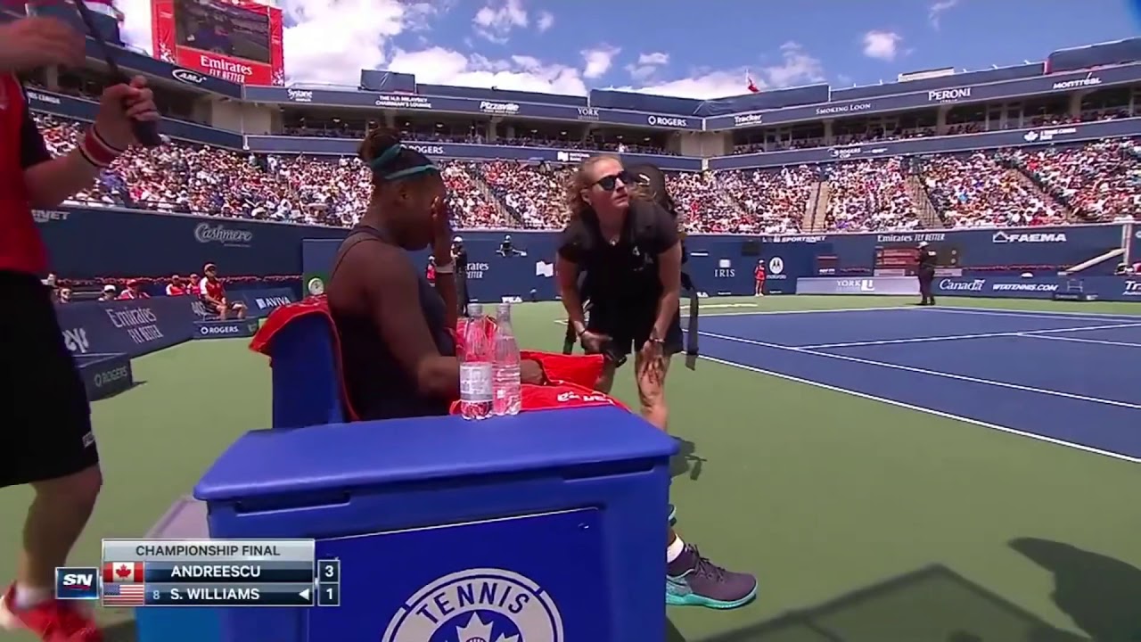 Serena Williams Crying after Painful Injury and Had to Withdraw from ...