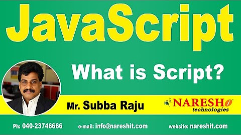 JavaScript Tutorial | Mr. Subba Raju - YouTube