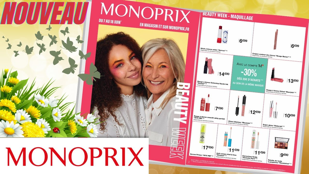 catalogue MONOPRIX du 7 au 18 juin 2023 🌞⛔ BEAUTY WEEK - FRANCE - YouTube