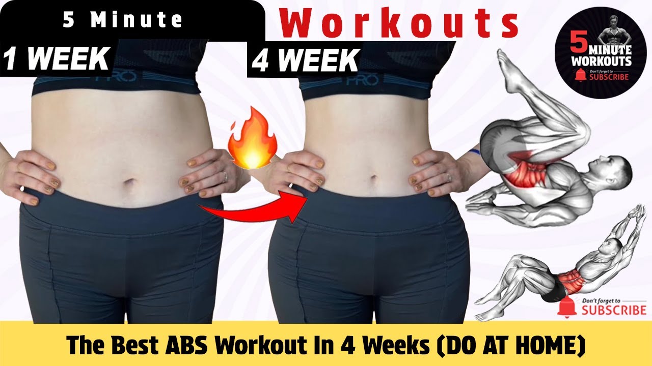 The Best ABS Workout In 4 Weeks (DO AT HOME) - YouTube