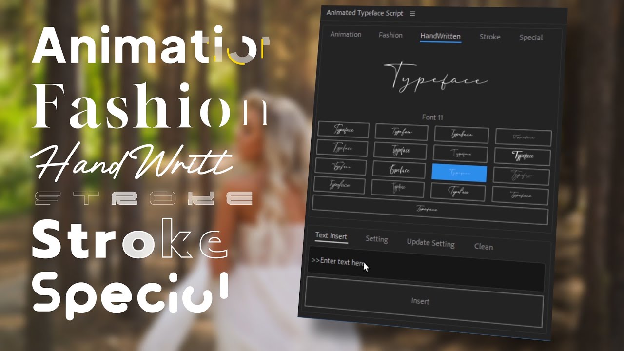 Animated Typeface - YouTube