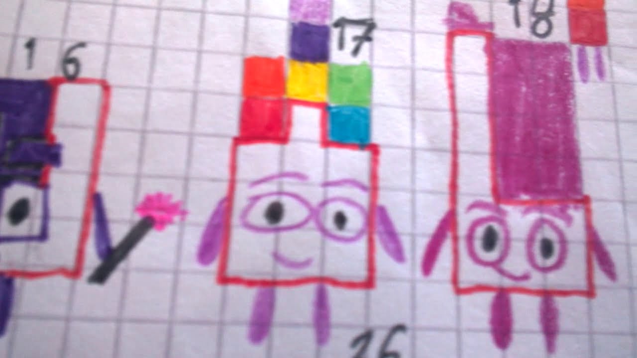 Tiny 2D Paper Numberblocks - YouTube