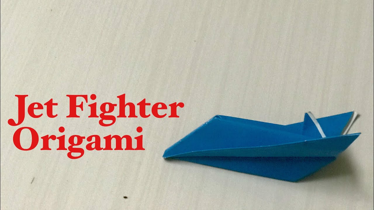 Jet fighter plane origami || Craft and art channel - YouTube
