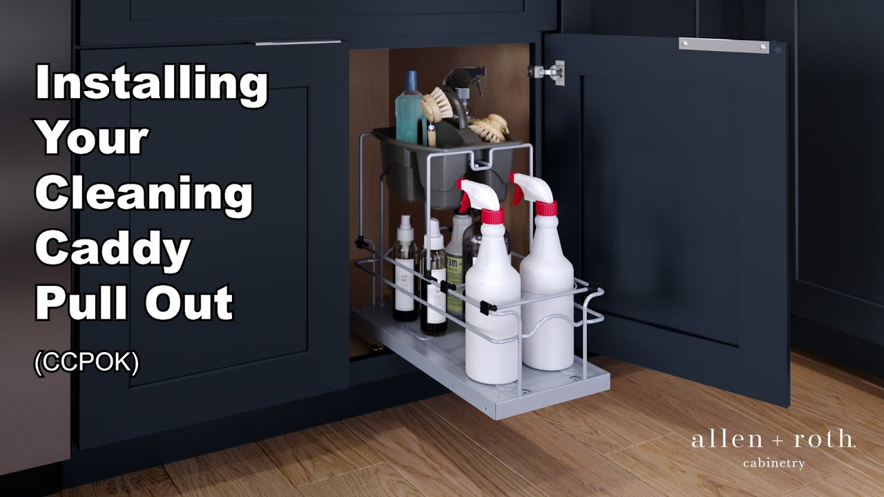 Cleaning Caddy Pull Out Installation Video - YouTube