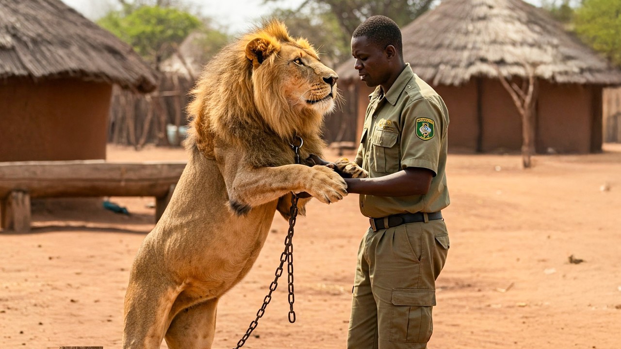 Man Rescues Lion After Years Of Being Chained. His Reaction Will Make ...