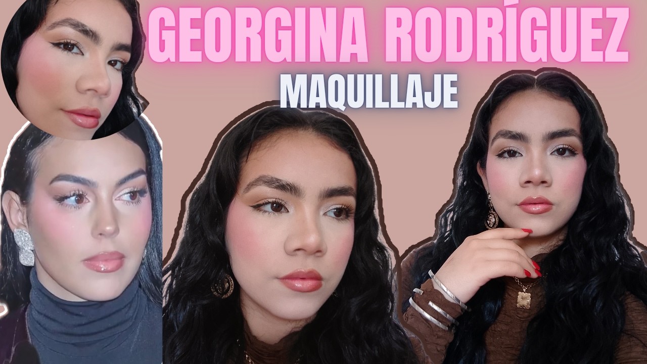 RECREANDO EL MAQUILLAJE DE GEORGINA RODRÍGUEZ 🍀🤎#georginarodriguez # ...