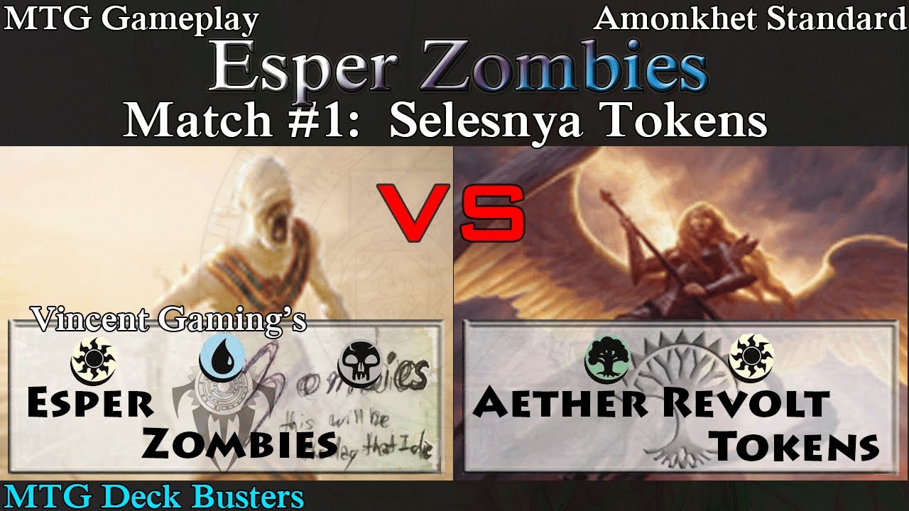Esper Zombies vs GW Tokens (Amonkhet Standard Gameplay) - YouTube