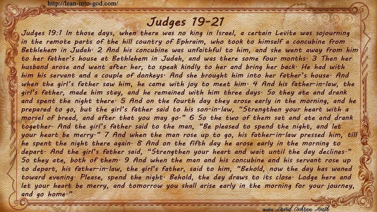 Judges 19 21 YouTube