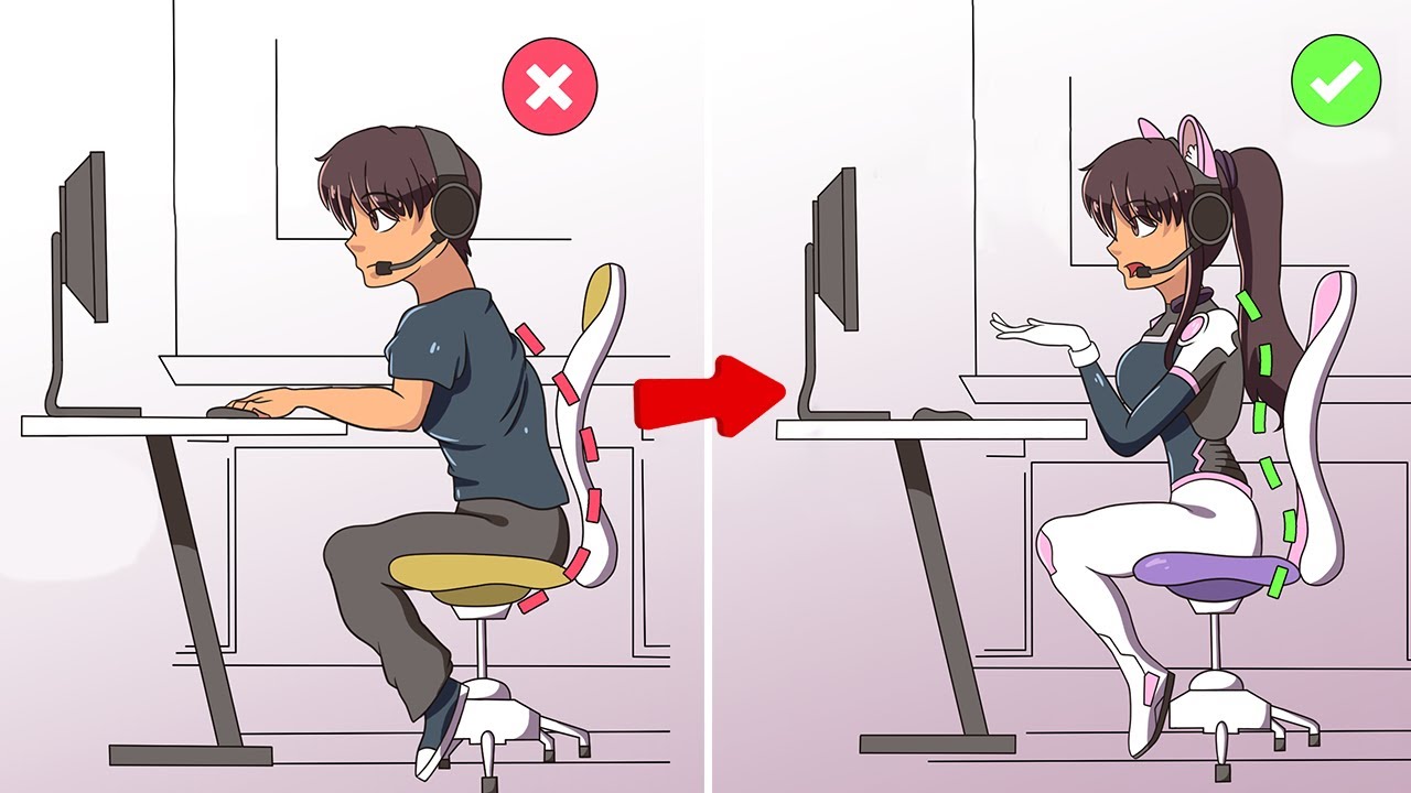 Correct Your Gaming Posture – And Yourself?! | TG TF Comic Dub 80 - YouTube
