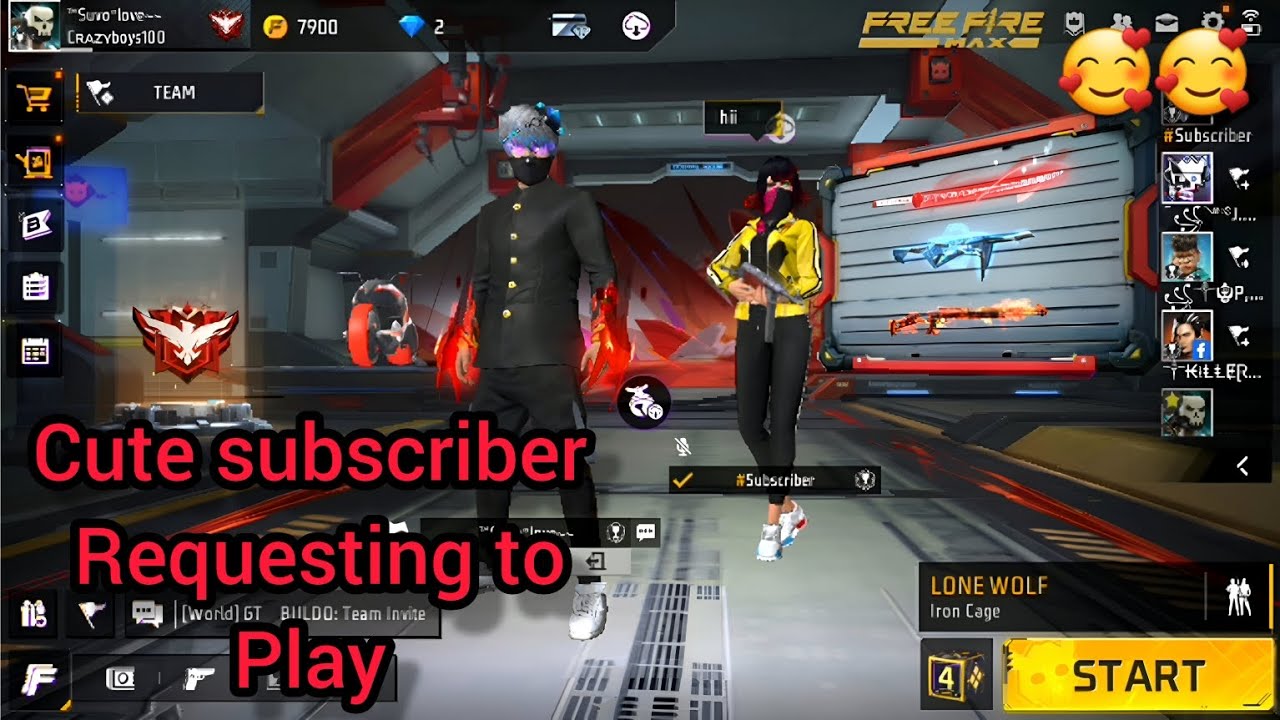 I will play free fire with my subscriber || Subscriber requesting to ...