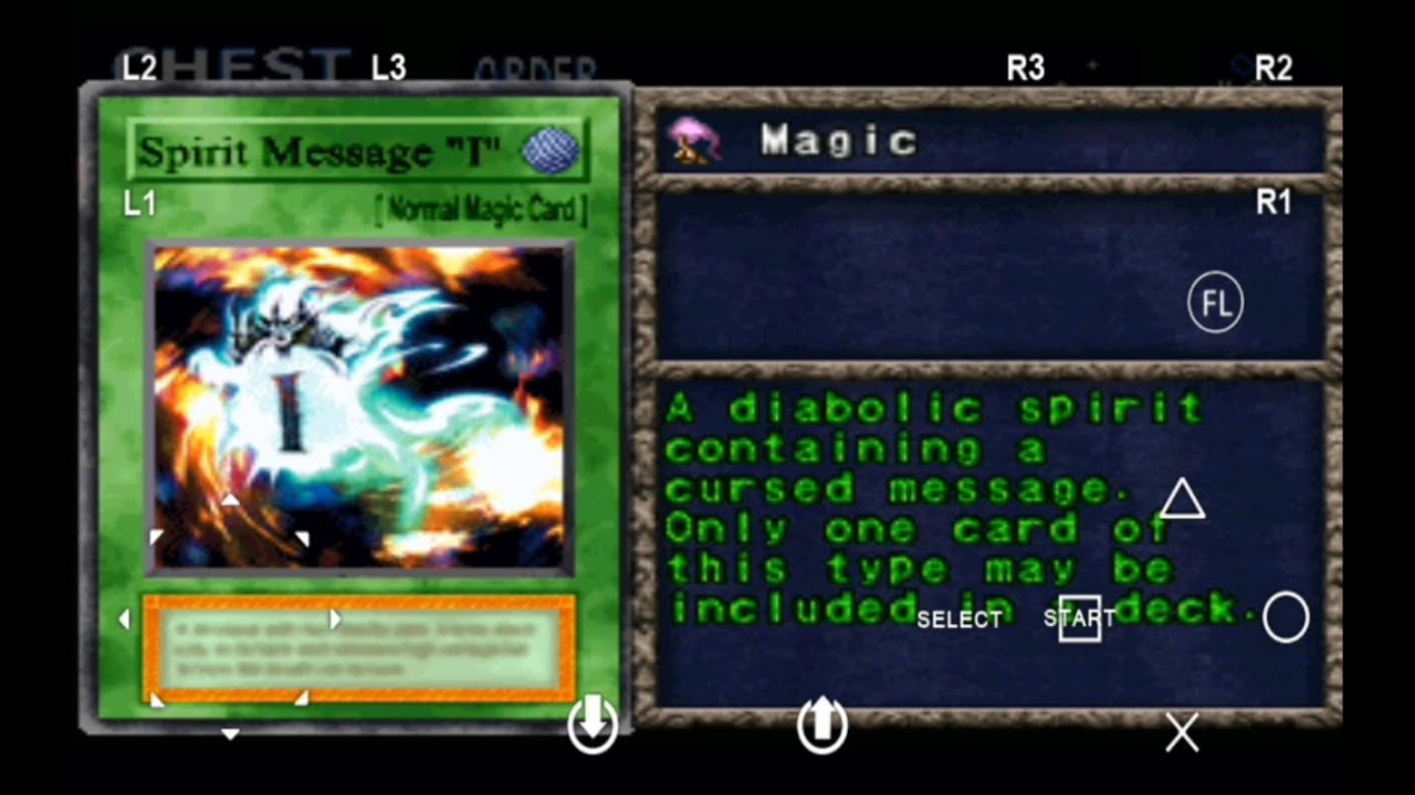 Yu-Gi-Oh Forbidden Memories 2 Ultimate - Magic Spirit Message "I" - YouTube