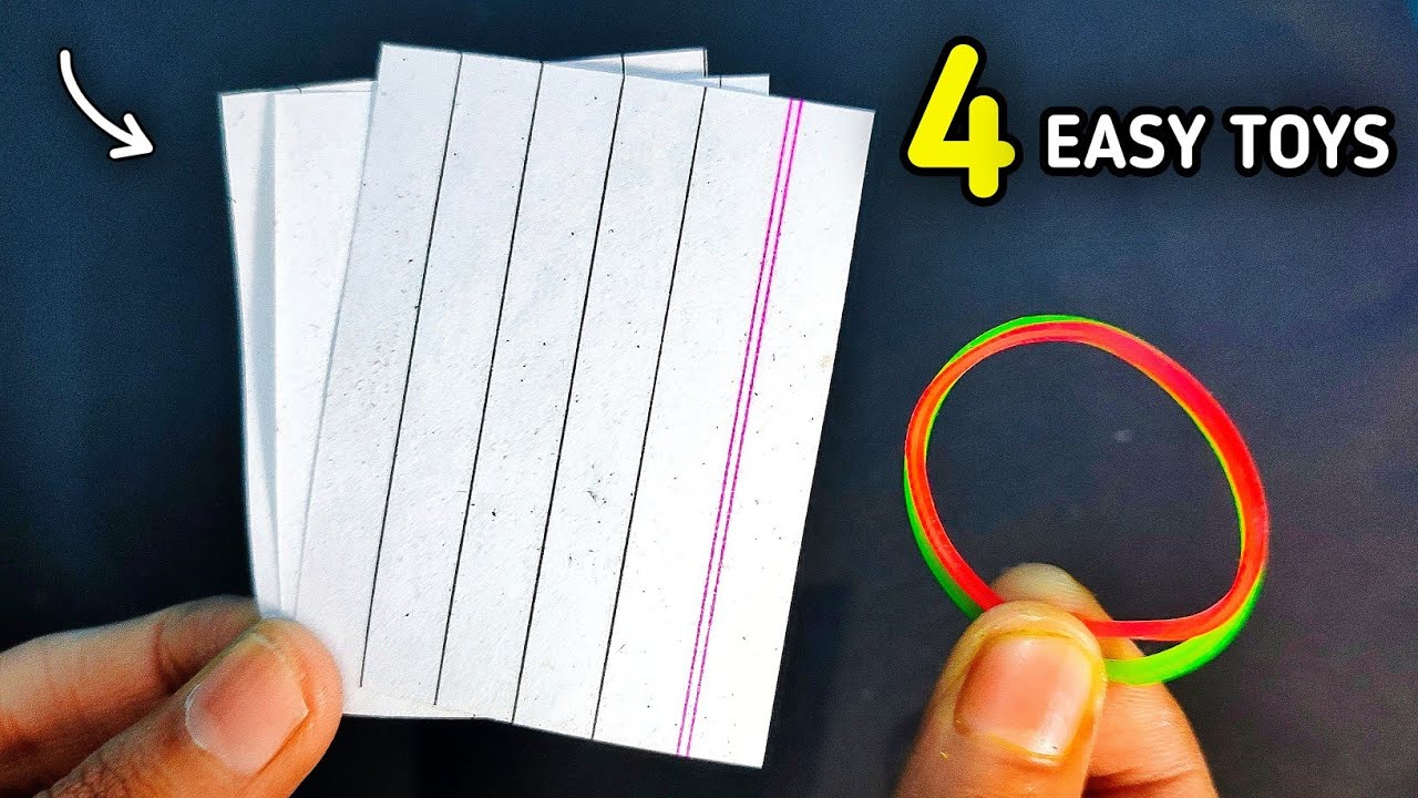 4 Super Duper Paper Toys - Origami Crafts - YouTube