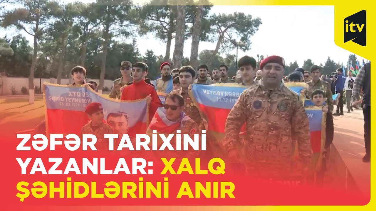 Zəfər tarixini yazanlar: xalq şəhidlərini anır - YouTube