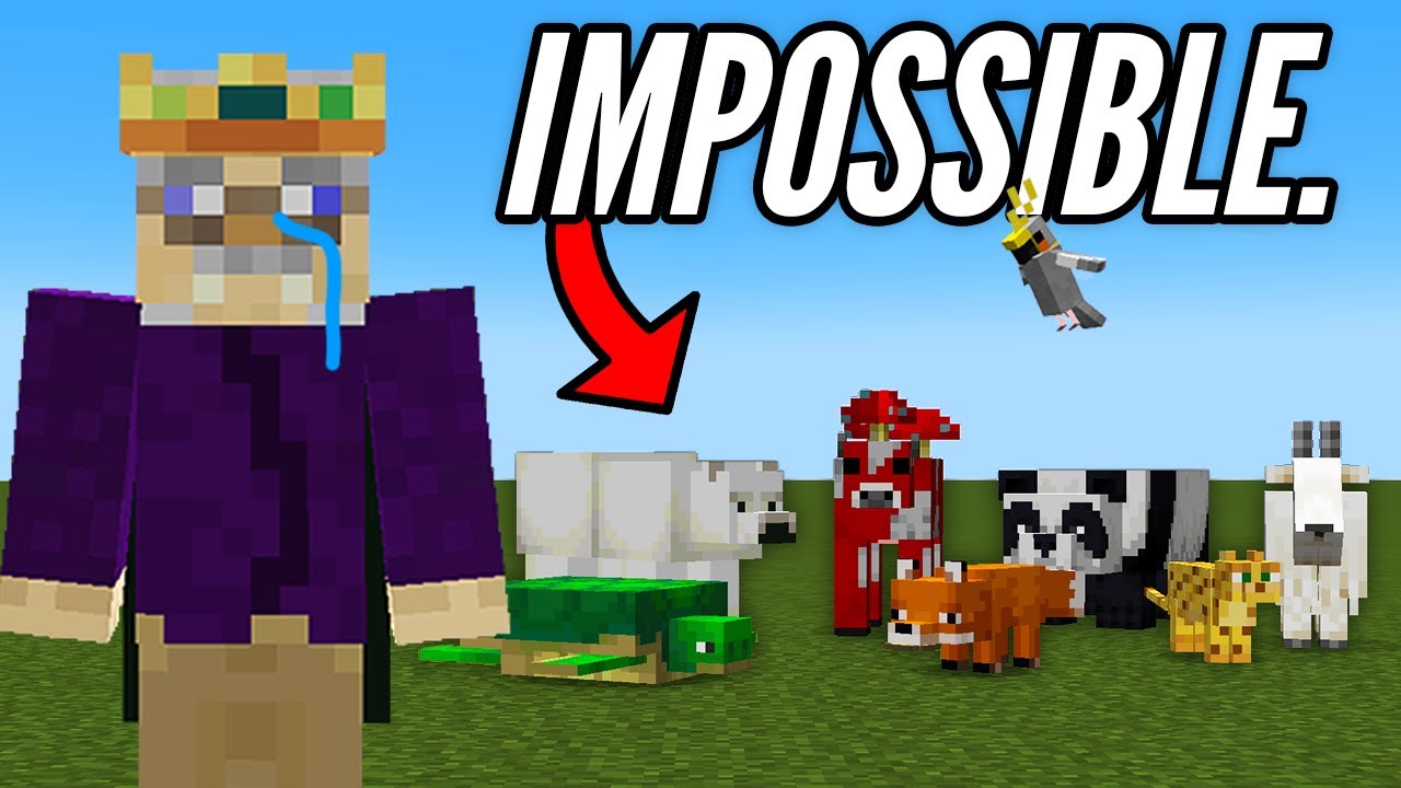 How to Get Every Mob in Minecraft Superflat - YouTube