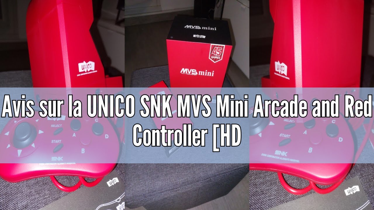 Avis sur la UNICO SNK MVS Mini Arcade and Red Controller [HDMI Cable ...