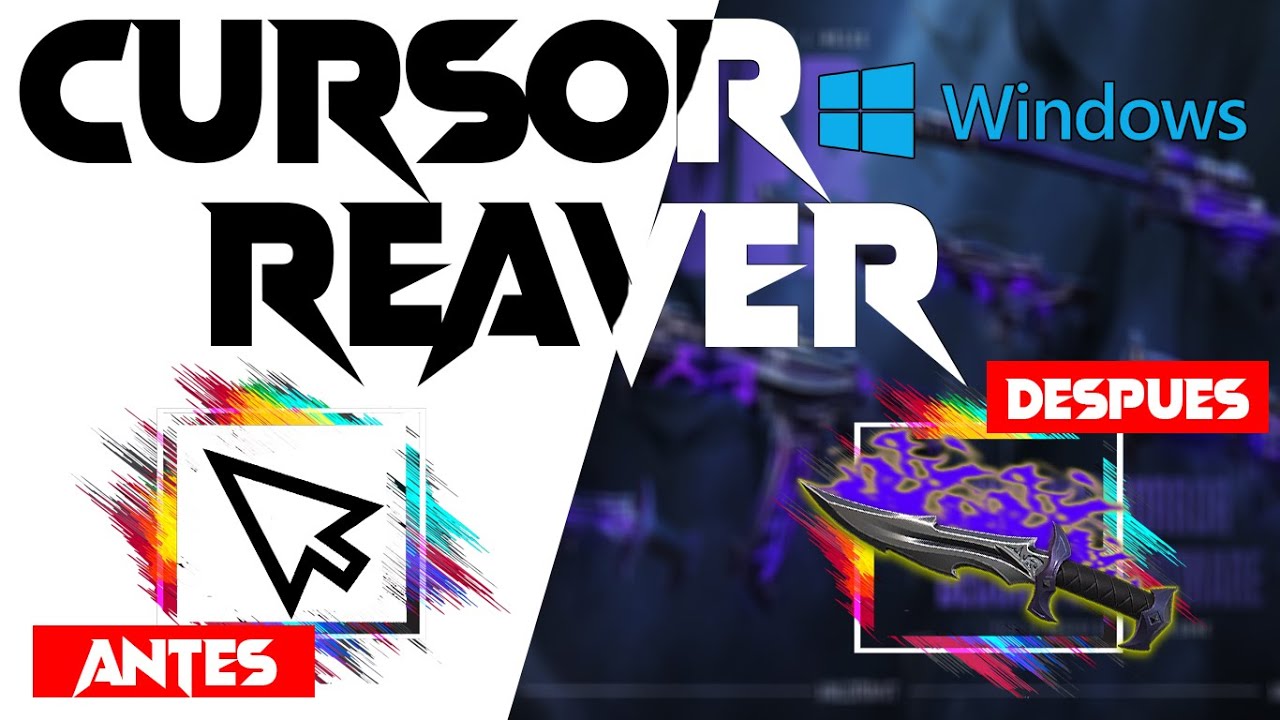 🔥 Instalar Cursor Daga Reaver de VALORANT Con Animación | Para Windows ...