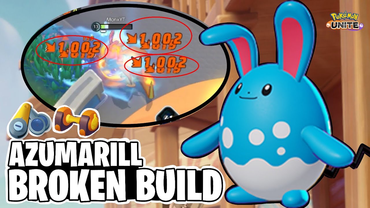Azumarill Full Gameplay | Best Build | Pokemon Unite - YouTube