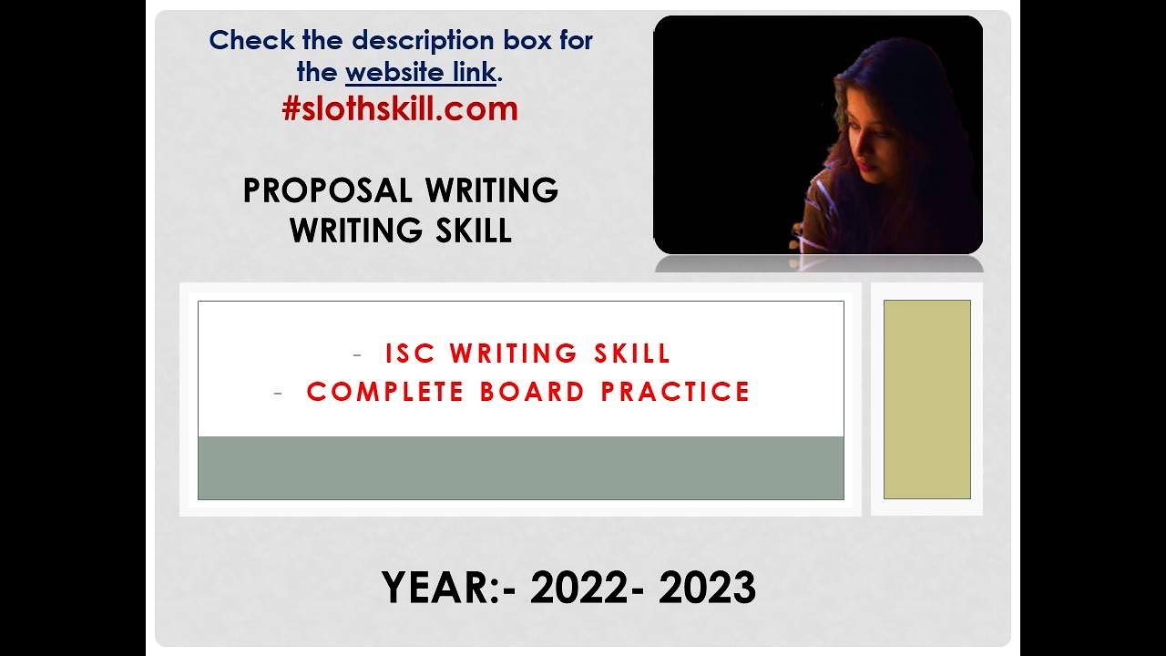 PROPOSAL WRITING || HOW TO WRITE || HOW TO SCORE MORE MARKS || SAMPLE ...