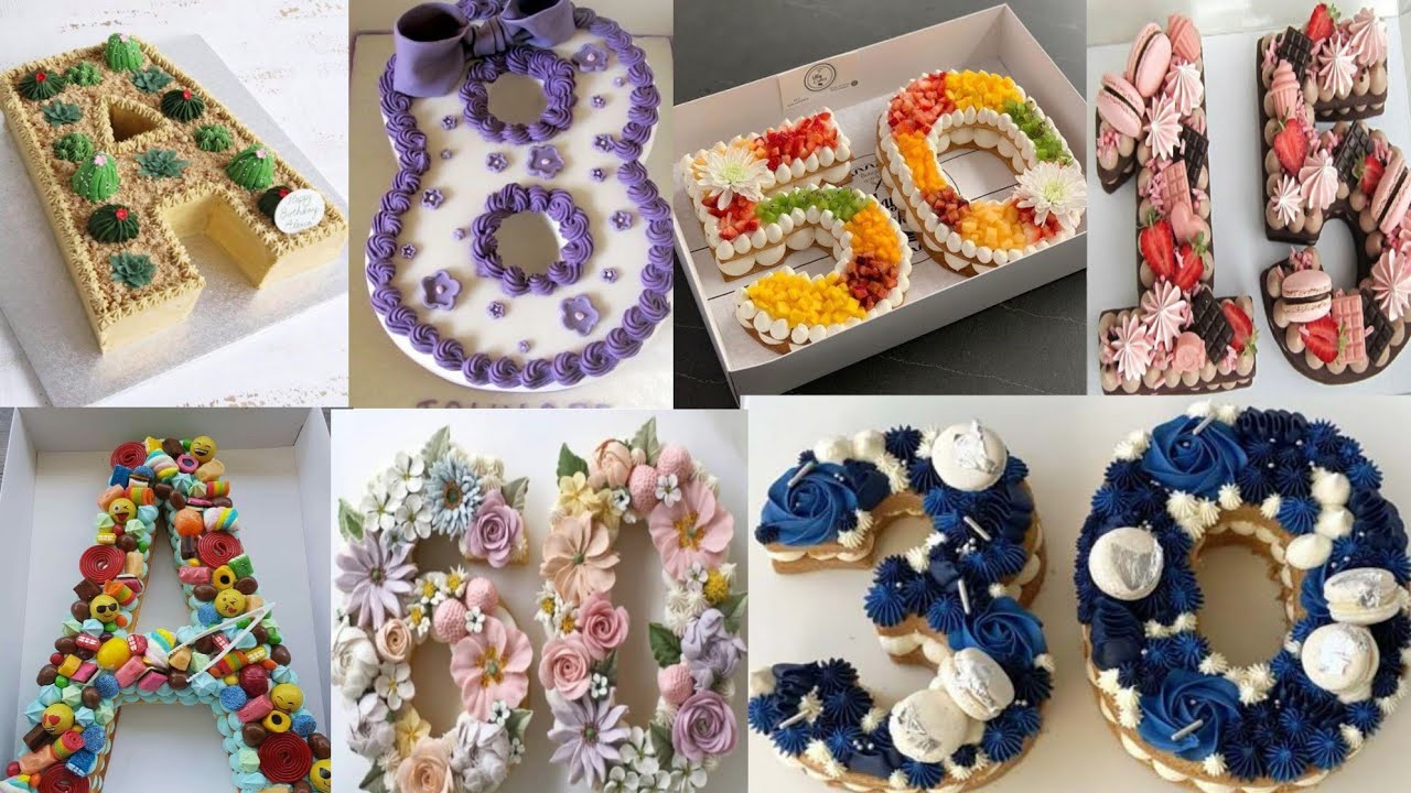 Number cake ideas | Alphabet theme cake designs | Number and alphabet cake images | @foodfusion ...