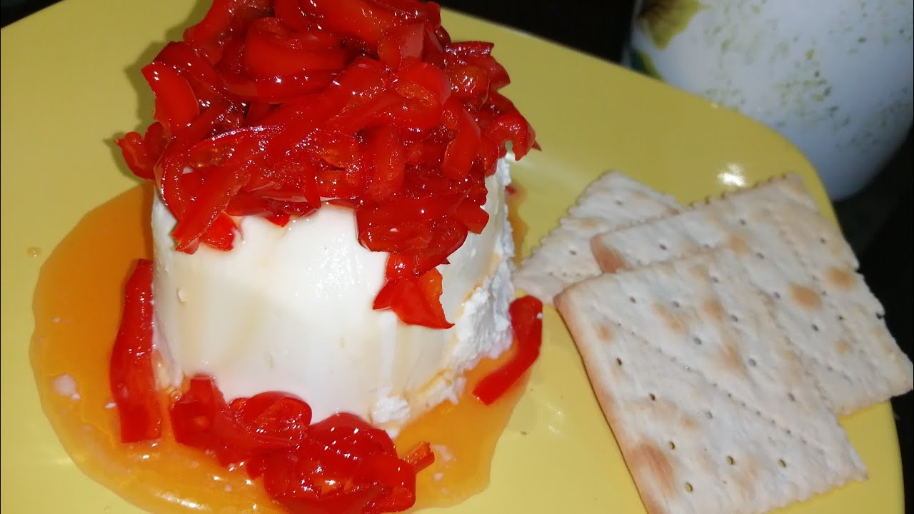 DIP DE QUESO CREMA CON PIMENTÓN / PASABOCAS - YouTube