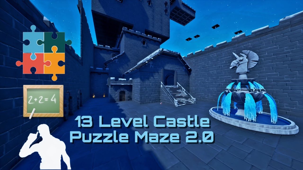 13 Level Castle Puzzle Maze 2.0 Walkthrough (Fortnite Creative) 8135 ...
